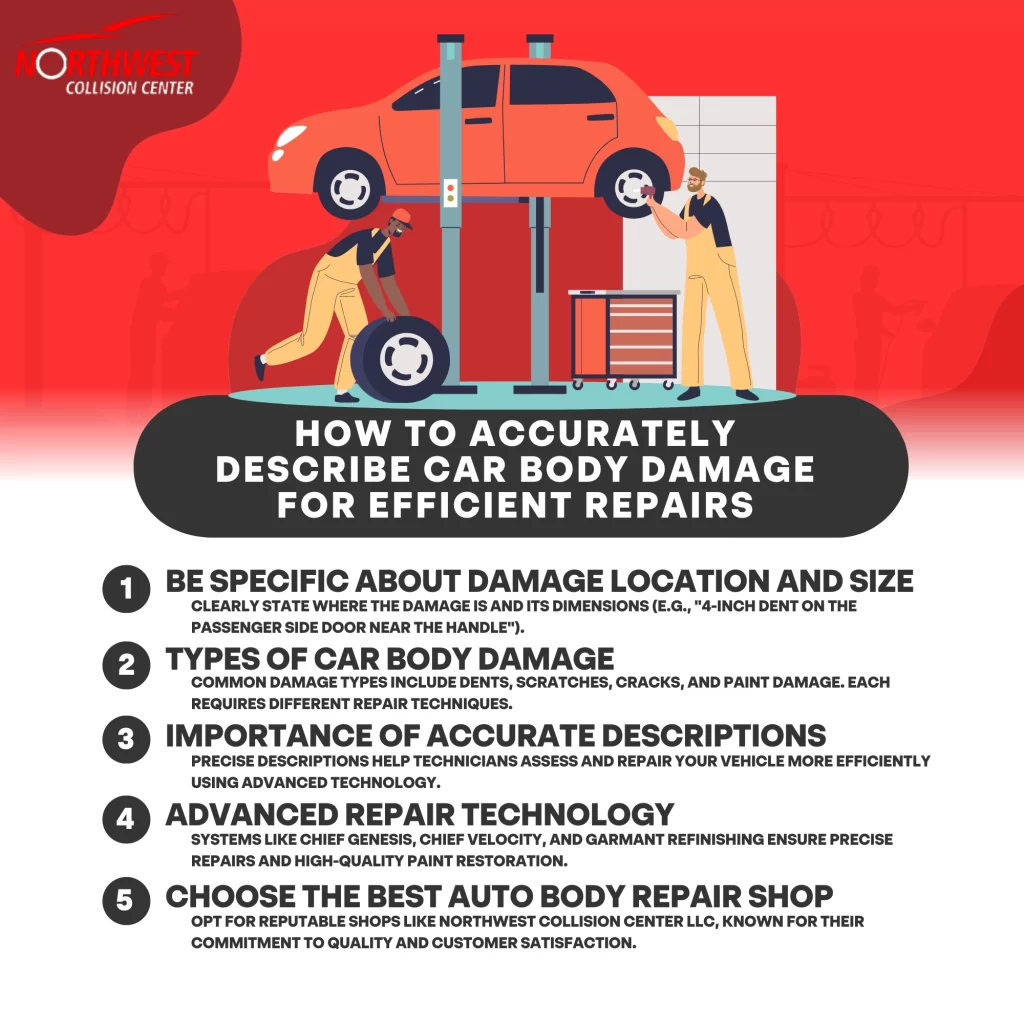 How to Accurately Describe Car Body Damage | Northwest Collision Center